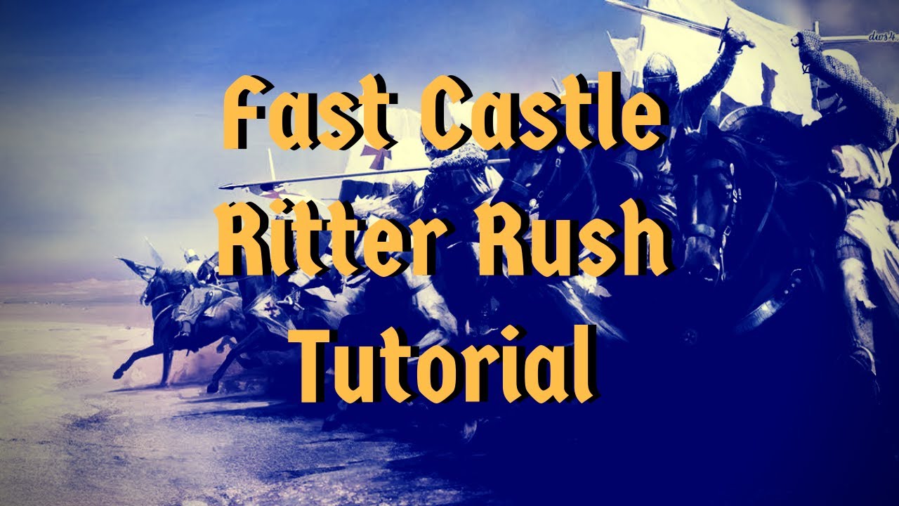 Fast Castle Ritter Rush | Age of Empires 2 (Buildorder) - YouTube