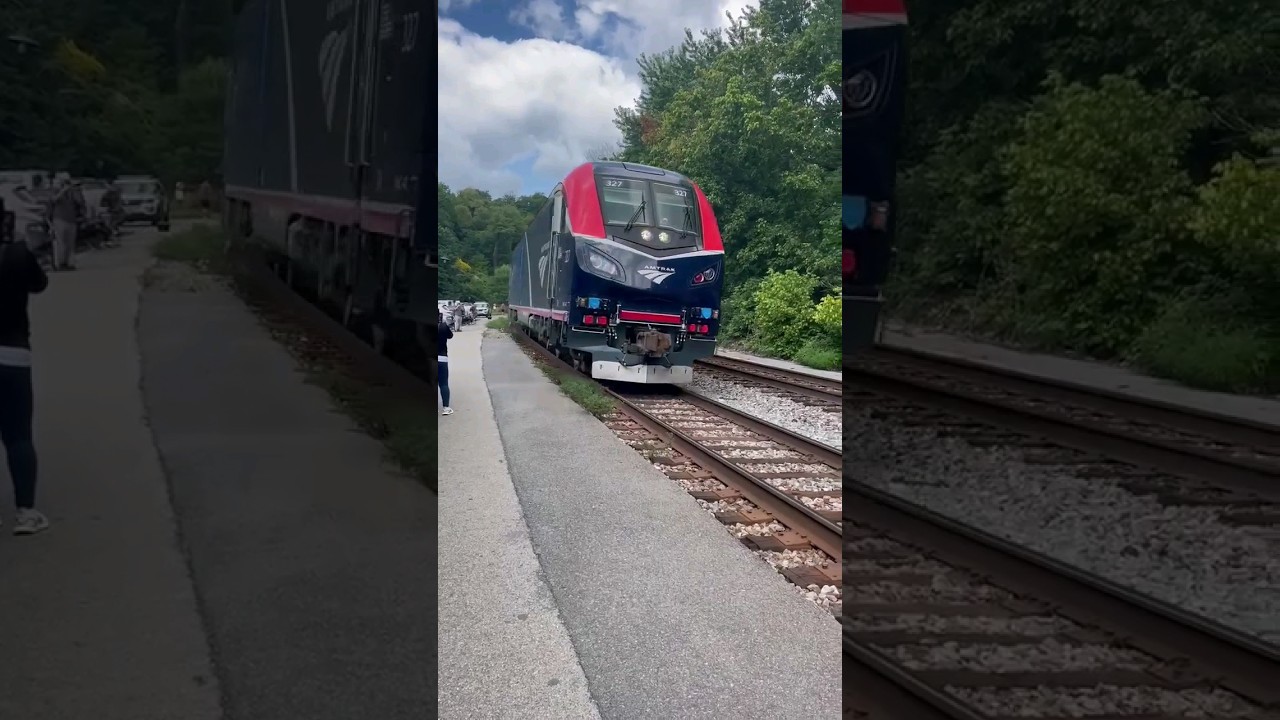 amtrak P030 with alc-42 chargers 327, 309, 333, and 337 - YouTube