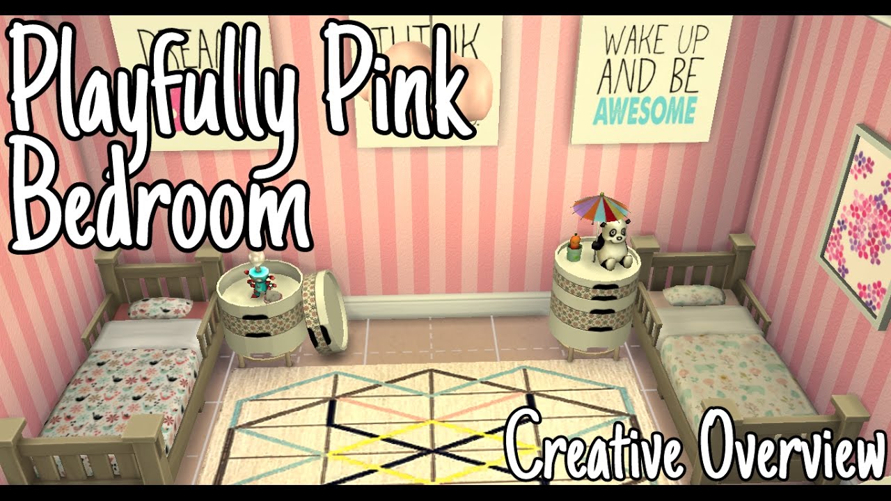 Playfully Pink Bedroom | Sims 4 | Creation Overview - YouTube
