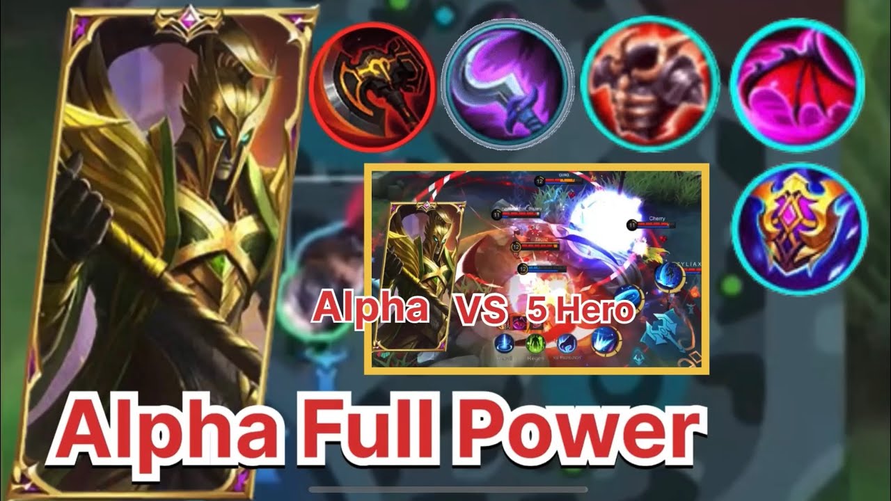 Full Damage By Alpha (23 Kills Full Power) Mobile Legend Bang Bang ...