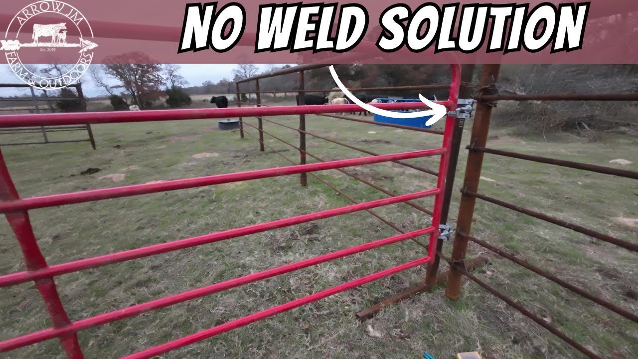 How to Install Gates on Metal Post (EASY) - YouTube