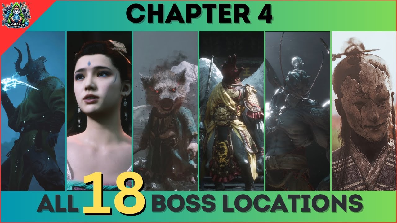 Black Myth Wukong ALL 18 Boss Locations REVEALED | Full Secret, Hidden ...