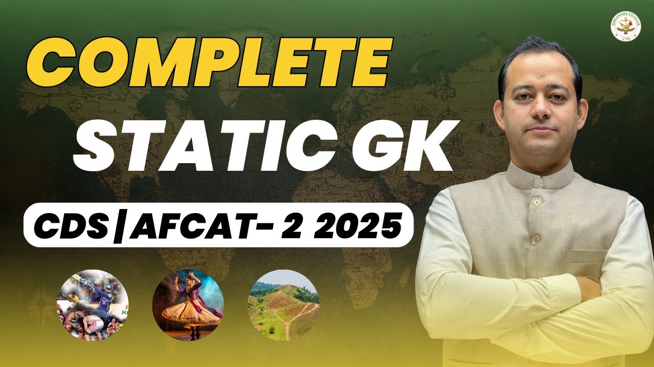 Complete Static GK | Static GK in ONE SHOT| NDA, CDS, AFCAT, CAPF ...