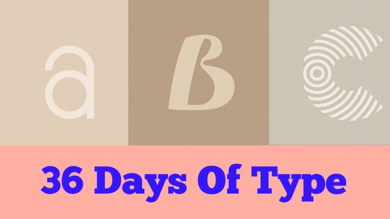 Different Type English Alphabet And Numbers -36Days Of Type - YouTube