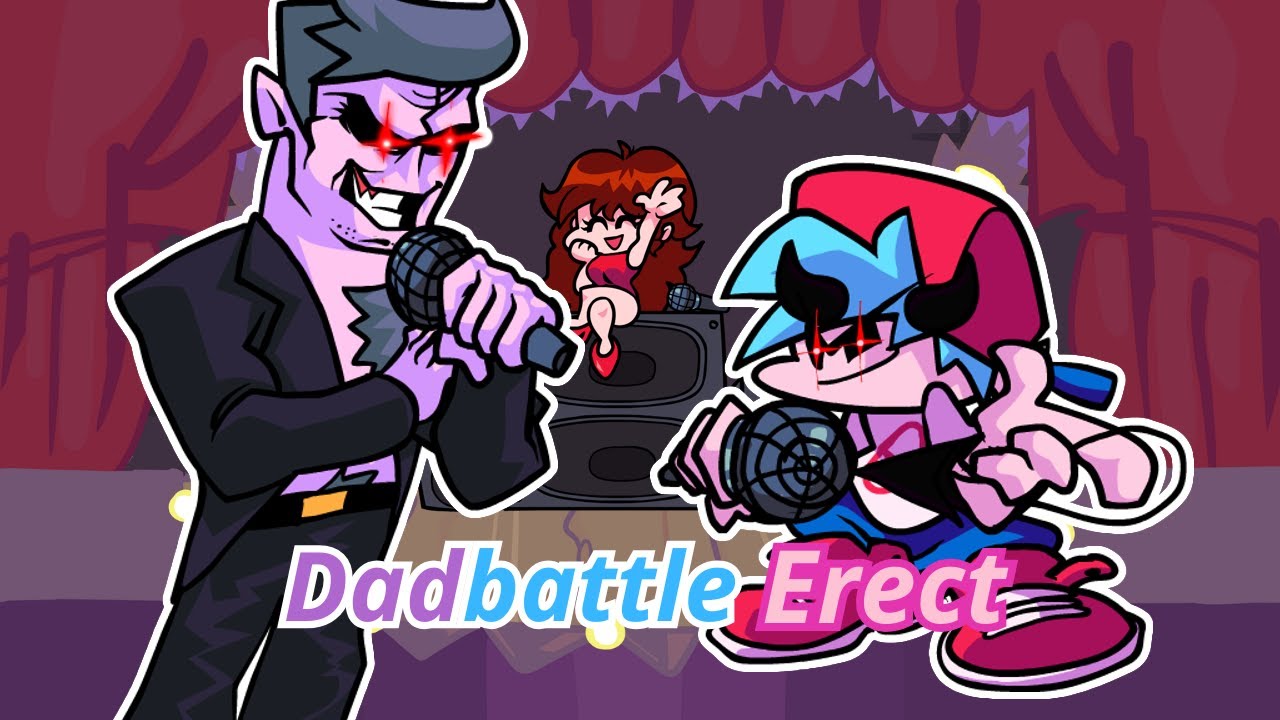 FNF Dadbattle Erect but Daddy Dearest accepts BF!!! - YouTube