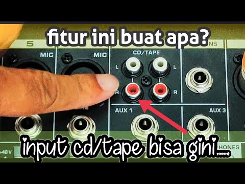 CARA BIKIN MUSIK LATAR BERGANTIAN BUAT MC ACARA HAJATAN PESTA PAKAI FITUR INPUT CD TAPE MIXER ASHLEY