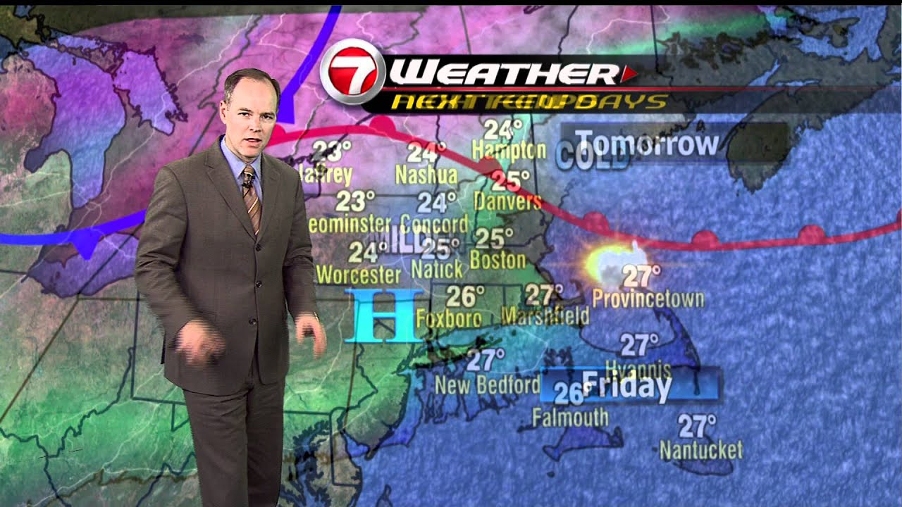 WHDH Weather Jan 3 2011 (Real winter weather) - YouTube