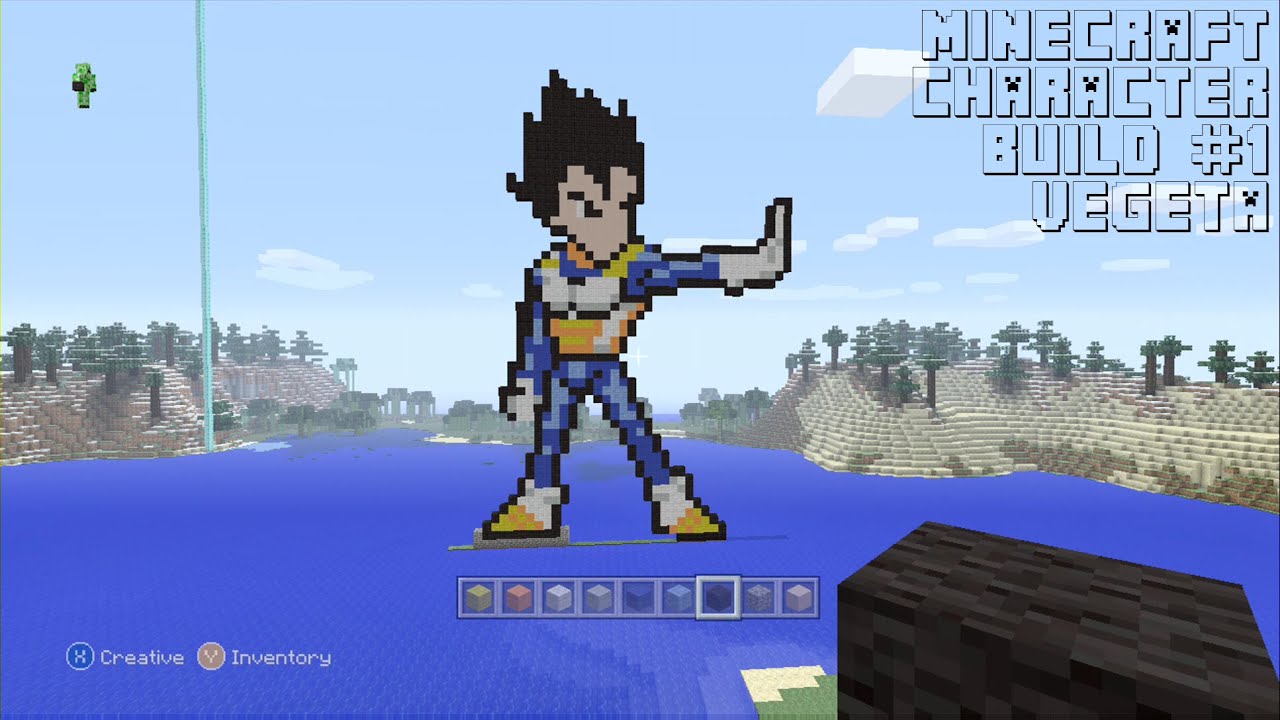 Minecraft character build #1 Vegeta - YouTube