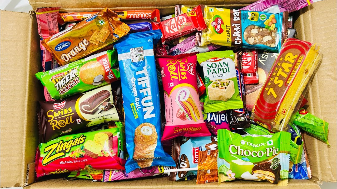 Swiss Roll & Snickers Chocolate & Soan Papri & Kitkat Or More Unboxing ...