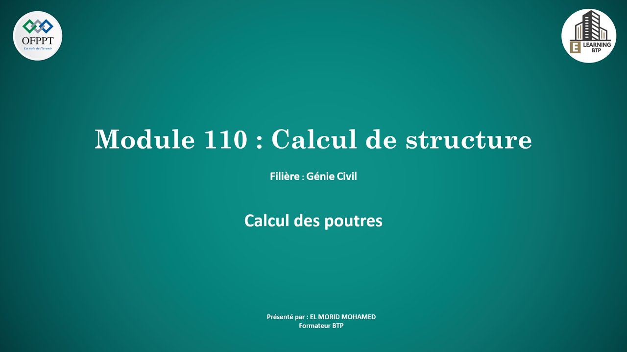 Calcul des poutres - Effort tranchant (Partie 7/10) - YouTube