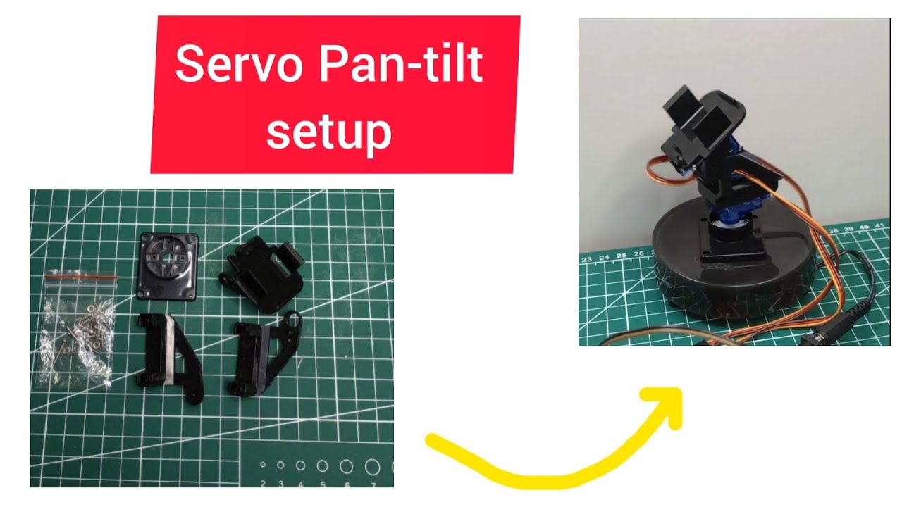 Servo Motor Pan Tilt Setup Assembly - YouTube