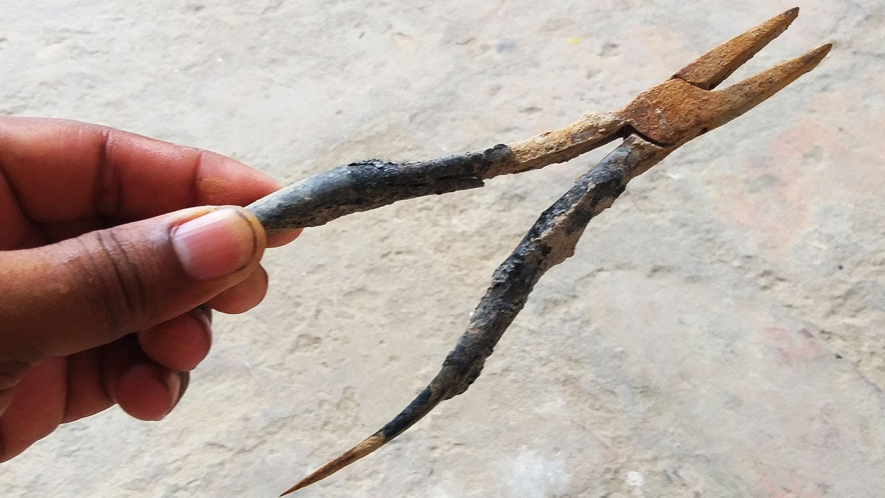 Rusted Nose Plier Surprising restoration Useful Tool Restoration - YouTube