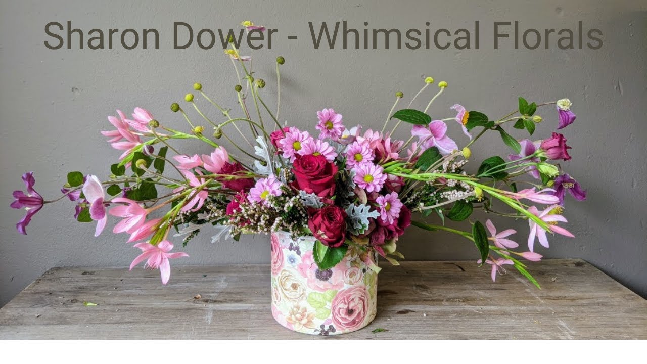 Flower arranging with Sharon Dower - Whimsical Florals - YouTube