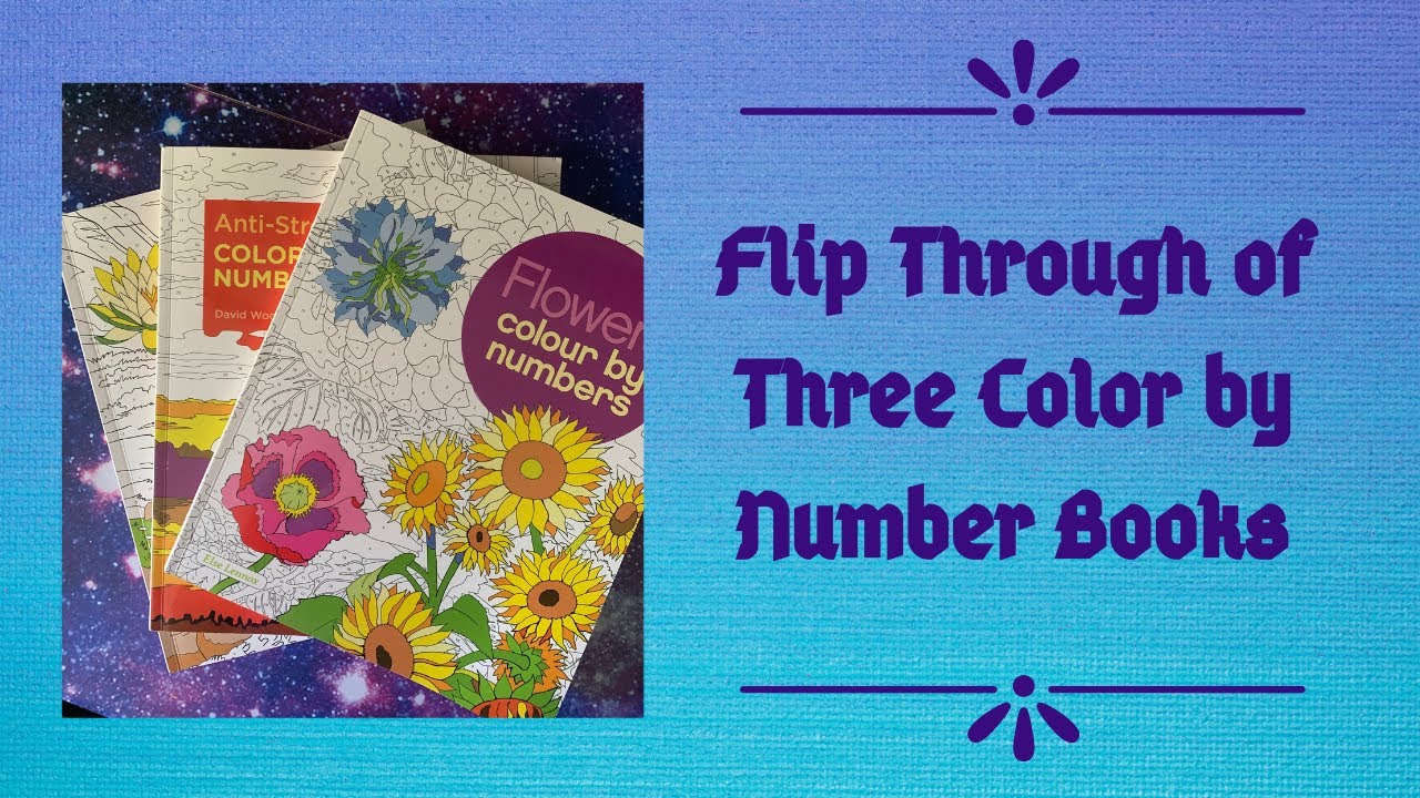 Flip Through of Three Color by Number Books - YouTube