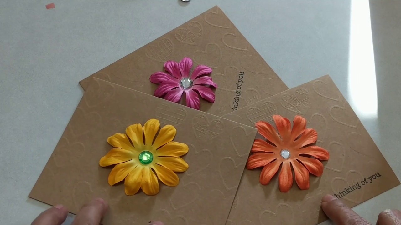 Part 1 - Cute & Easy Greeting cards tutorial | The Best Crafters - YouTube