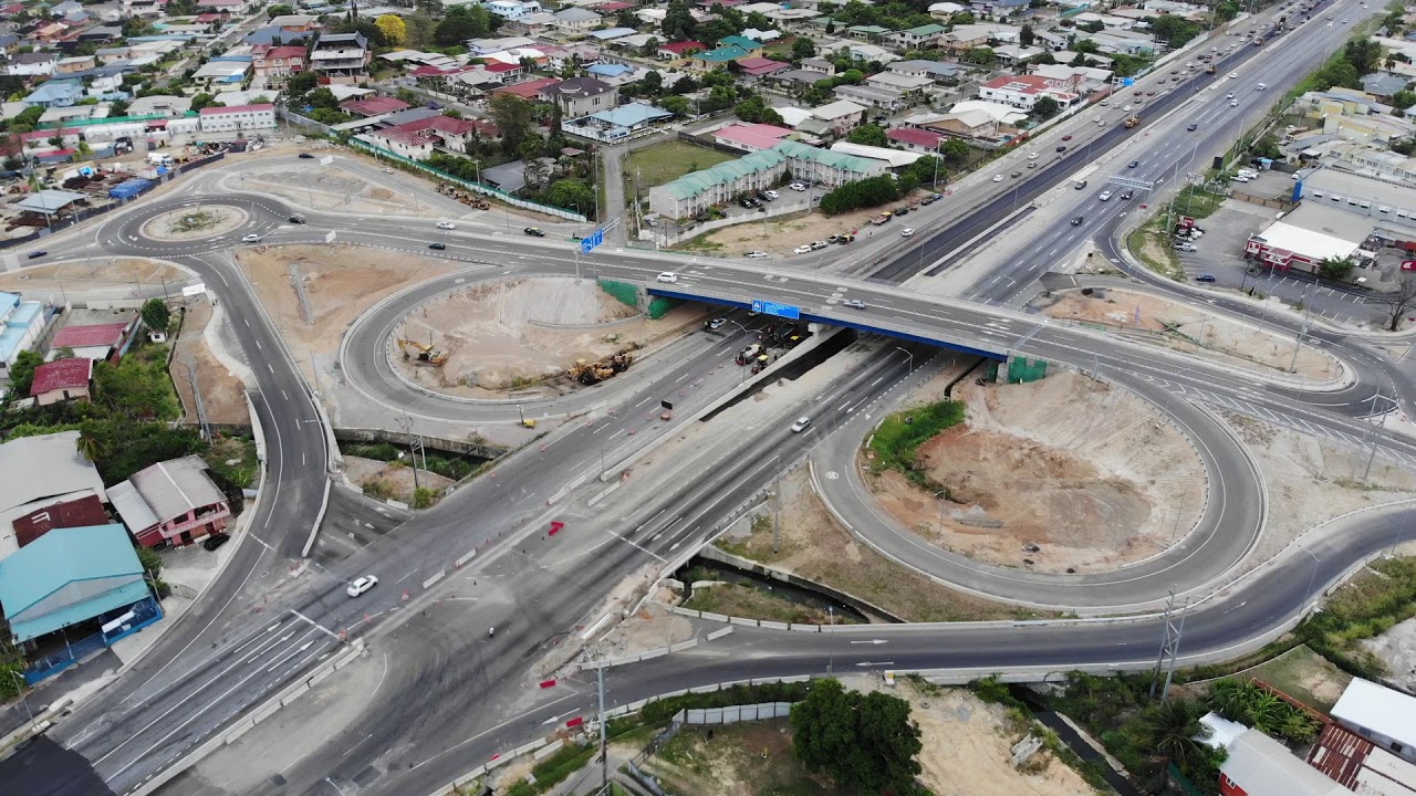 Curepe Interchange Completed April 2020 - YouTube