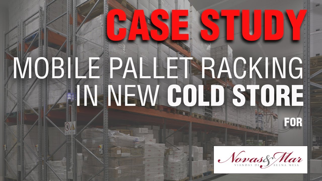 Mobile pallet racking system in the cold store of NOVAS Y MAR ...