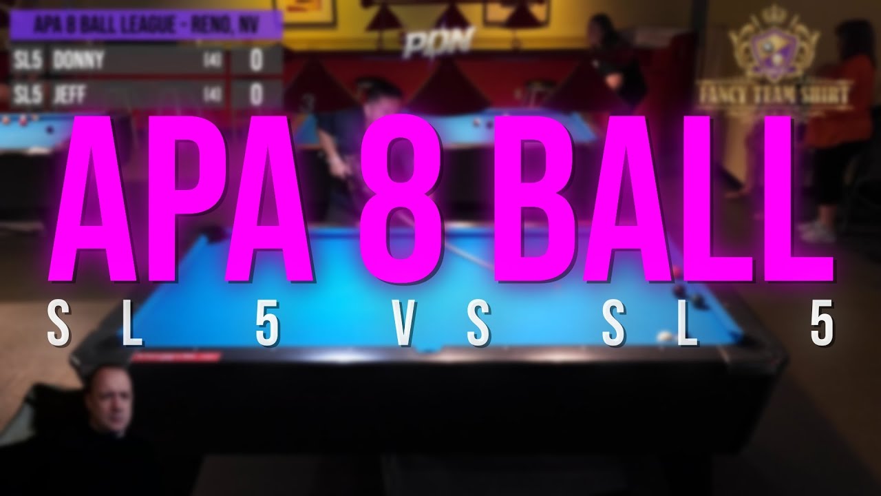 APA League Night | 8 Ball Match | Donny v Jeff | SL 5 v 5 | Commentary ...