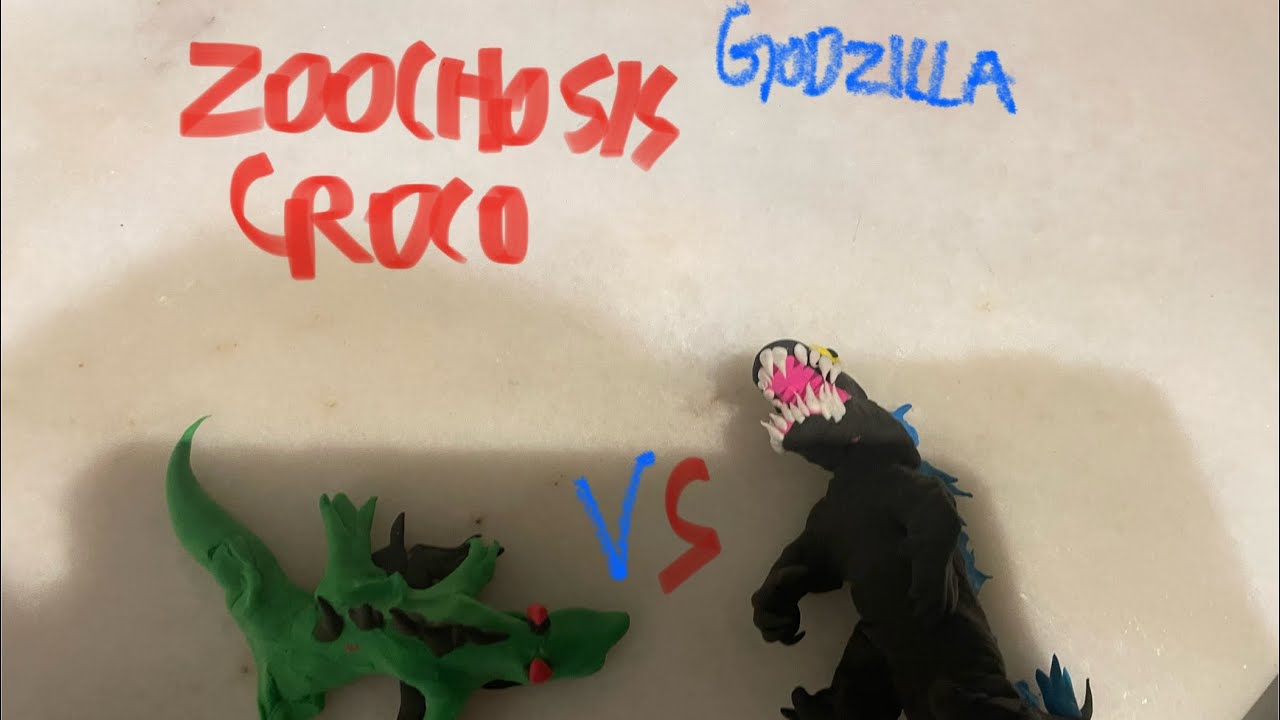 Godzilla VS Zoochosis Crocodile - YouTube