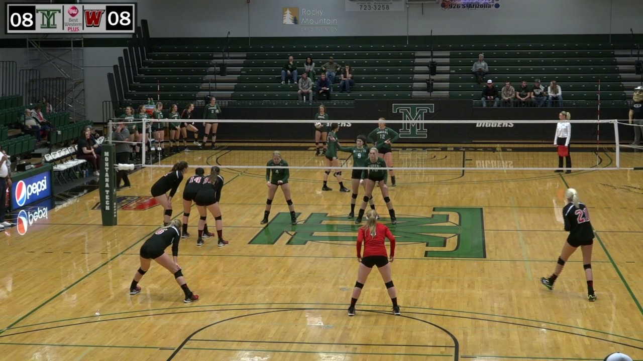 #23 Montana Tech Volleyball hosts UM Western - YouTube