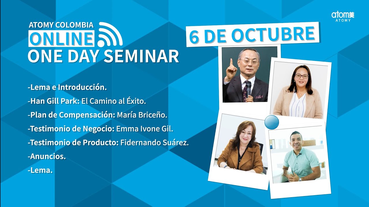 [ATOMY COLOMBIA Oficial] One Day Seminar Octubre 2021 - YouTube