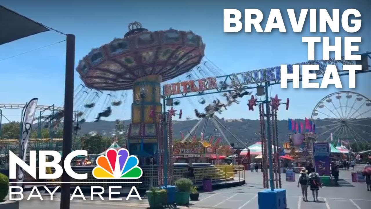 Intense heat keeps Alameda County Fair crowds small - YouTube