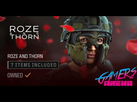 COD MW2 | MW3 ROZE AND THORN Roze Operator Skin Hard Unlocked PS XBOX ...