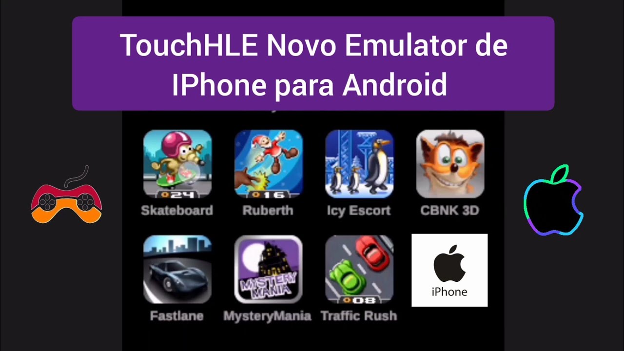 TouchHLE Novo Emulator de iPhone para Android. Games jogaveis - YouTube