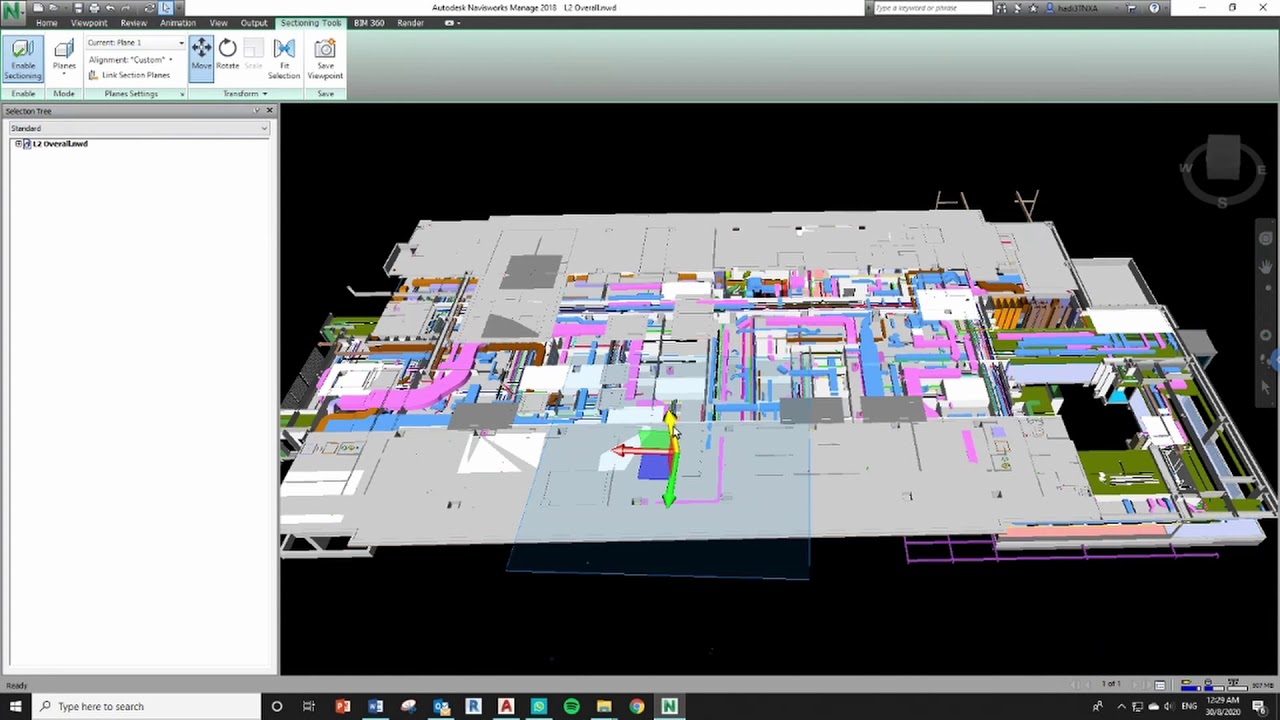 Navisworks Tutorial 4 - Sectioning & Render Style - YouTube