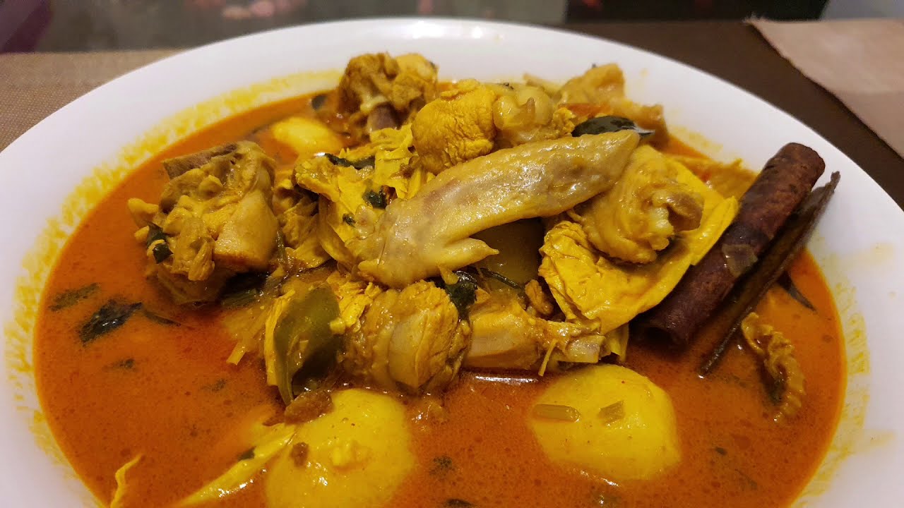 Curry chicken with fuzhuk without using ready-mix curry paste - YouTube