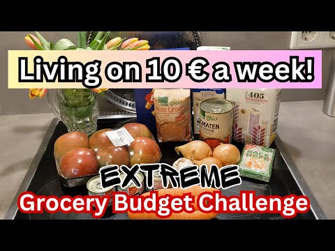 LIVING ON 10 € A WEEK IN 2024 | Extreme Food Challenge |