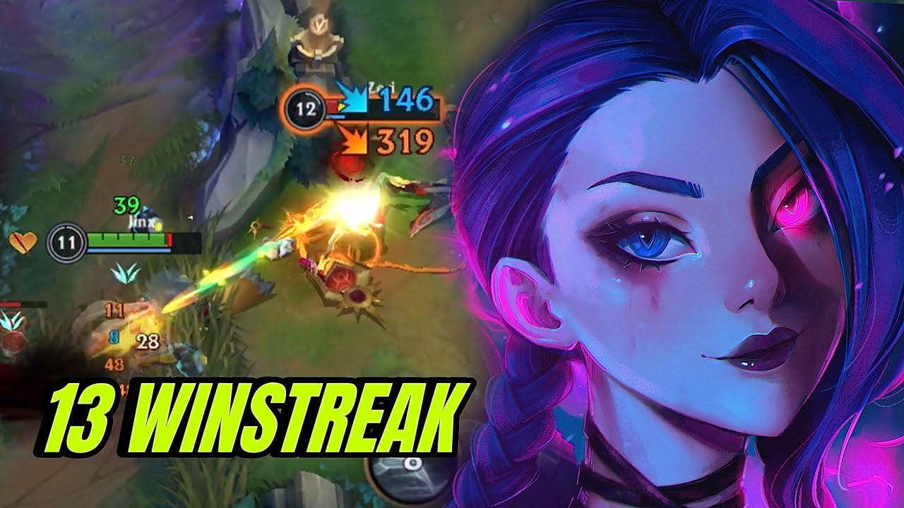WILD RIFT JINX GAMEPLAY IN SEASON 13 / 13 WINSTREAK | PRO BUILDS! - YouTube