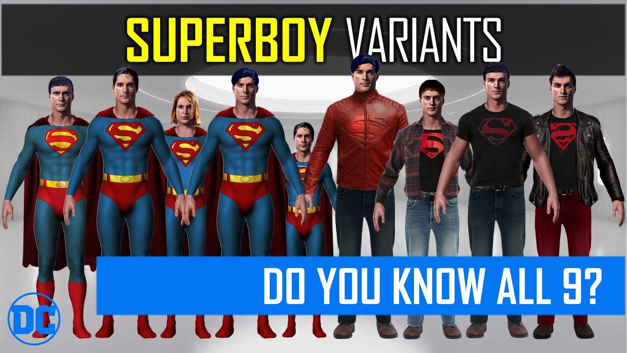 Get to know all 9 live-action SUPERBOY | v1.0 - YouTube