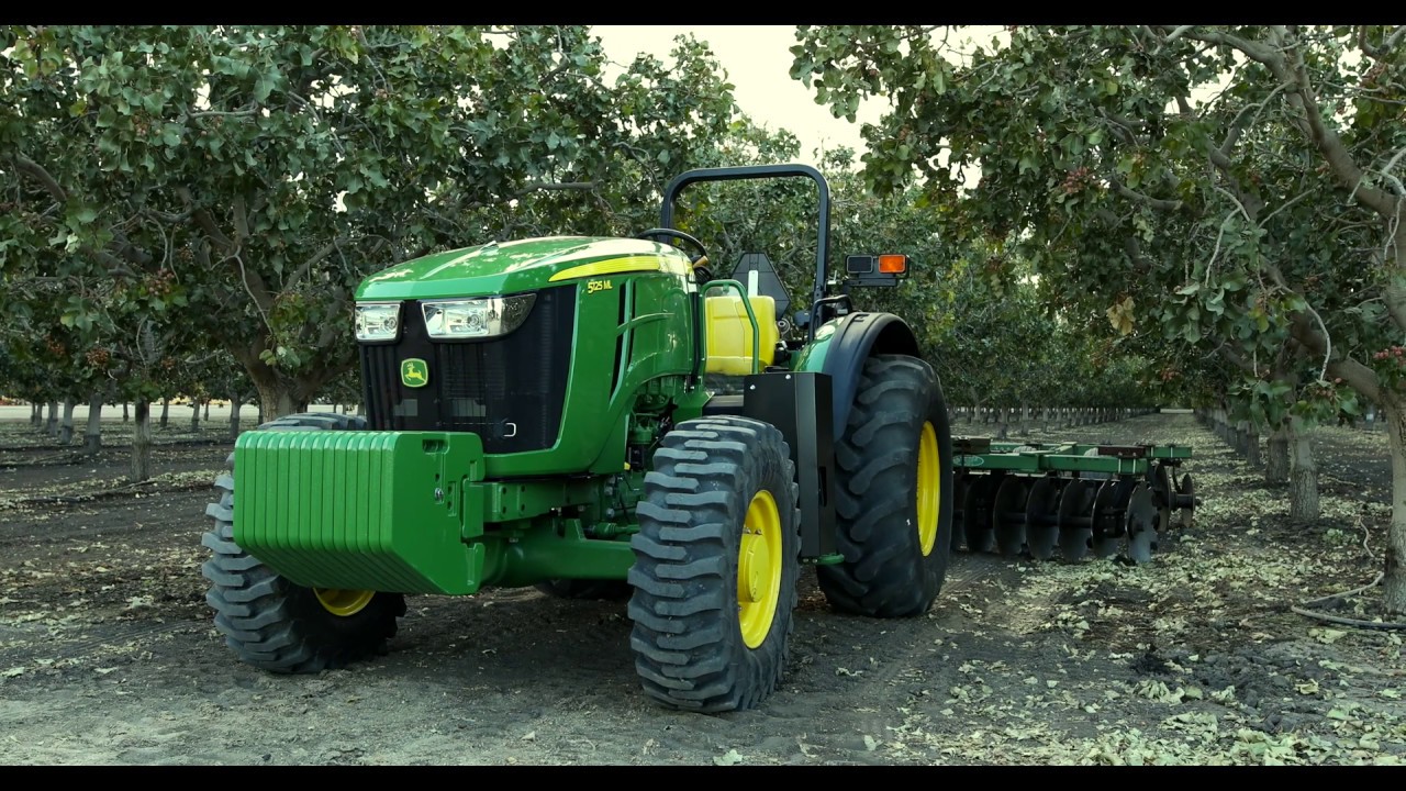 Kern Machinery Introduces John Deere's Latest 5ML Orchard Tractor - YouTube