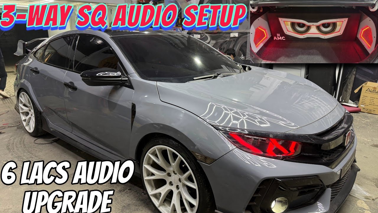 HERTZ 3-WAY ACTIVE SQ SETUP IN CIVIC♥️||SCORPIO N SQ SETUP🔊|| - YouTube