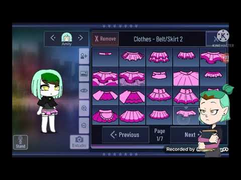 Como hacer a amity en gacha club - YouTube
