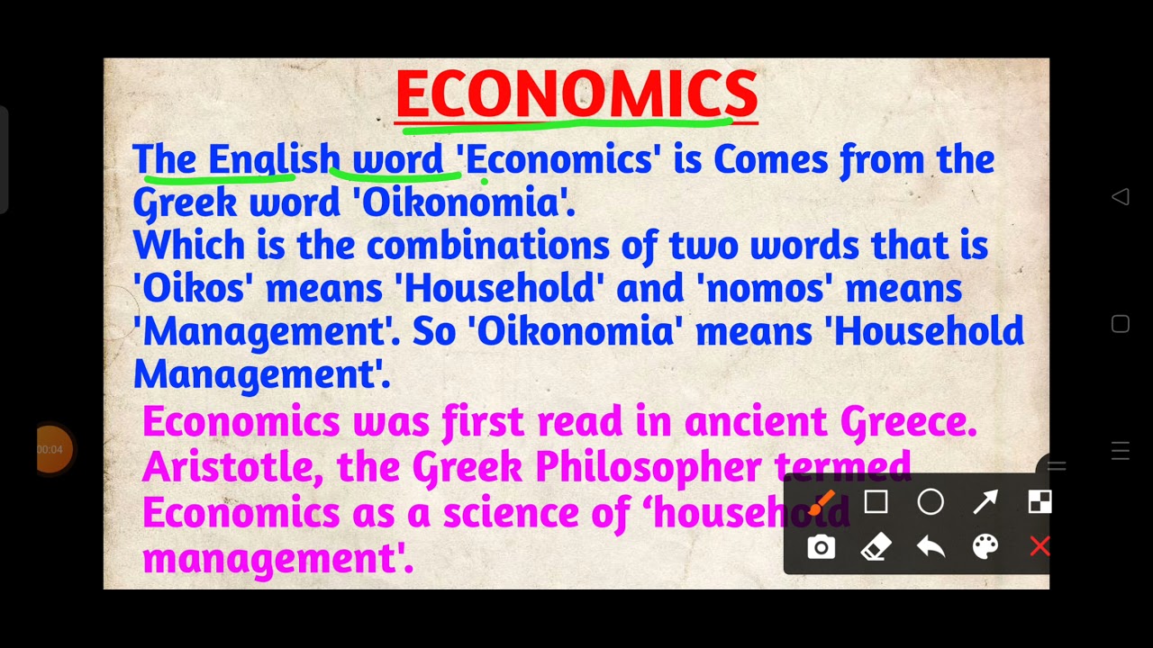 The Greek Word For Economy