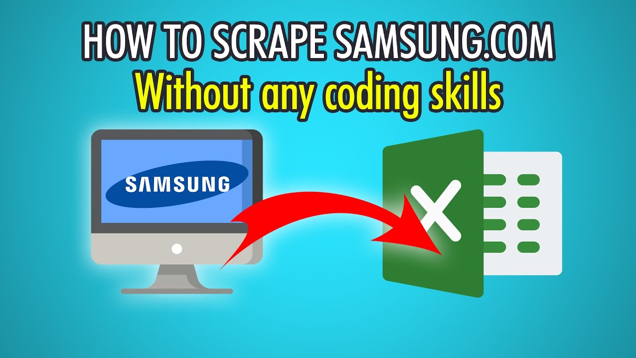 How to Scrape Samsung Products - YouTube