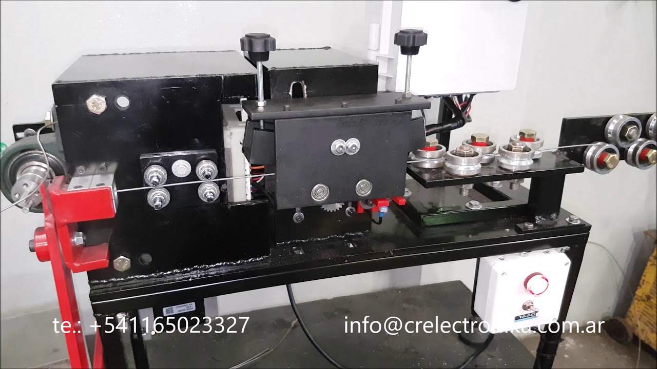 Dobladora de Alambre Automatica, Automatic wire Bender machine - YouTube
