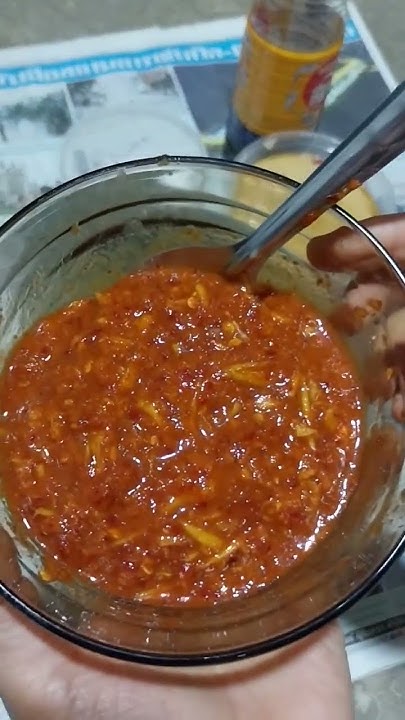 ตำน้ำพริกแห้งกระปิใส่มะม่วง Cooking Food Short ชีวิตชนบทบ้านๆ Youtube