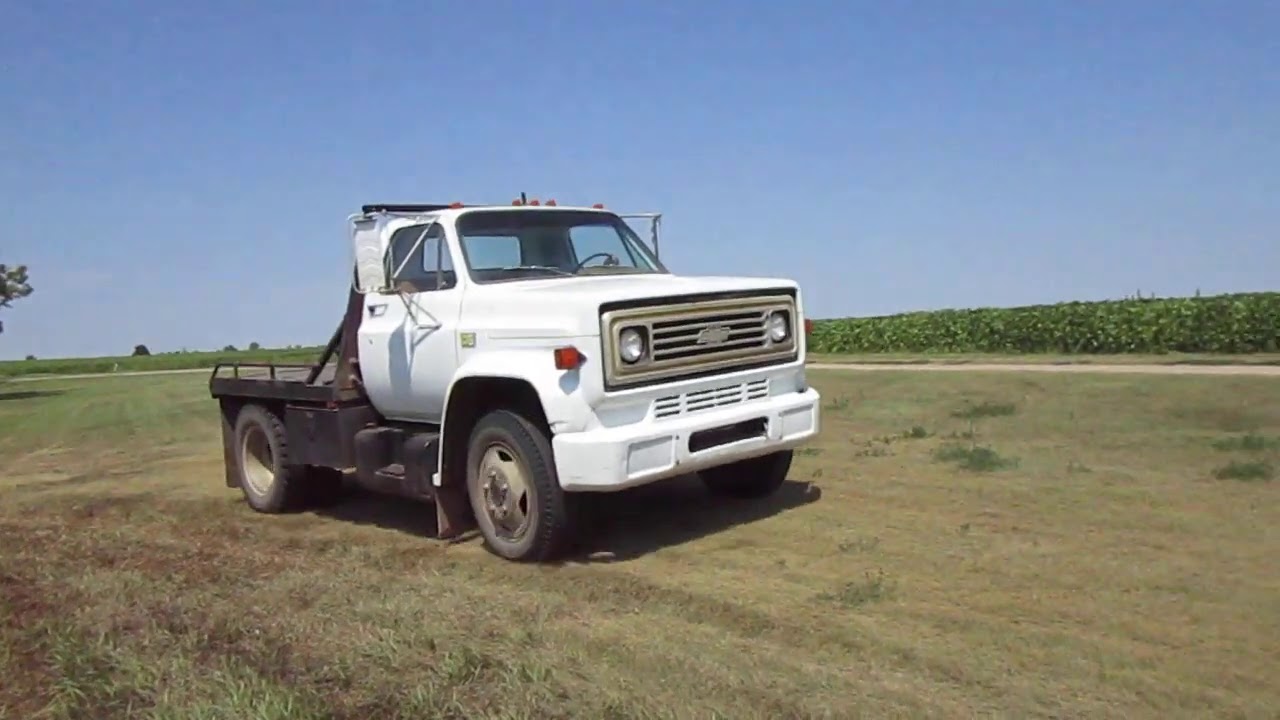 1980 C50 Dually w/Pto and Flatbed - YouTube
