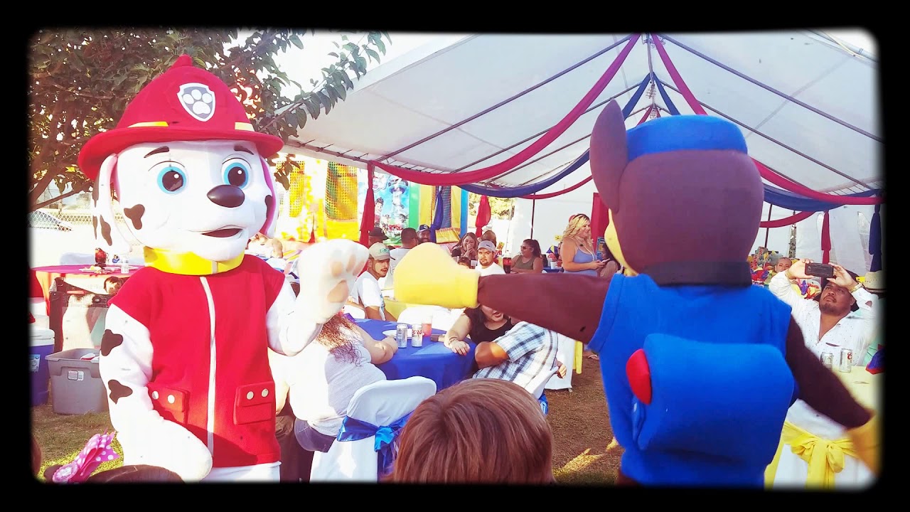 Paw Patrol Dance Off- Princess Party People & Characters - YouTube