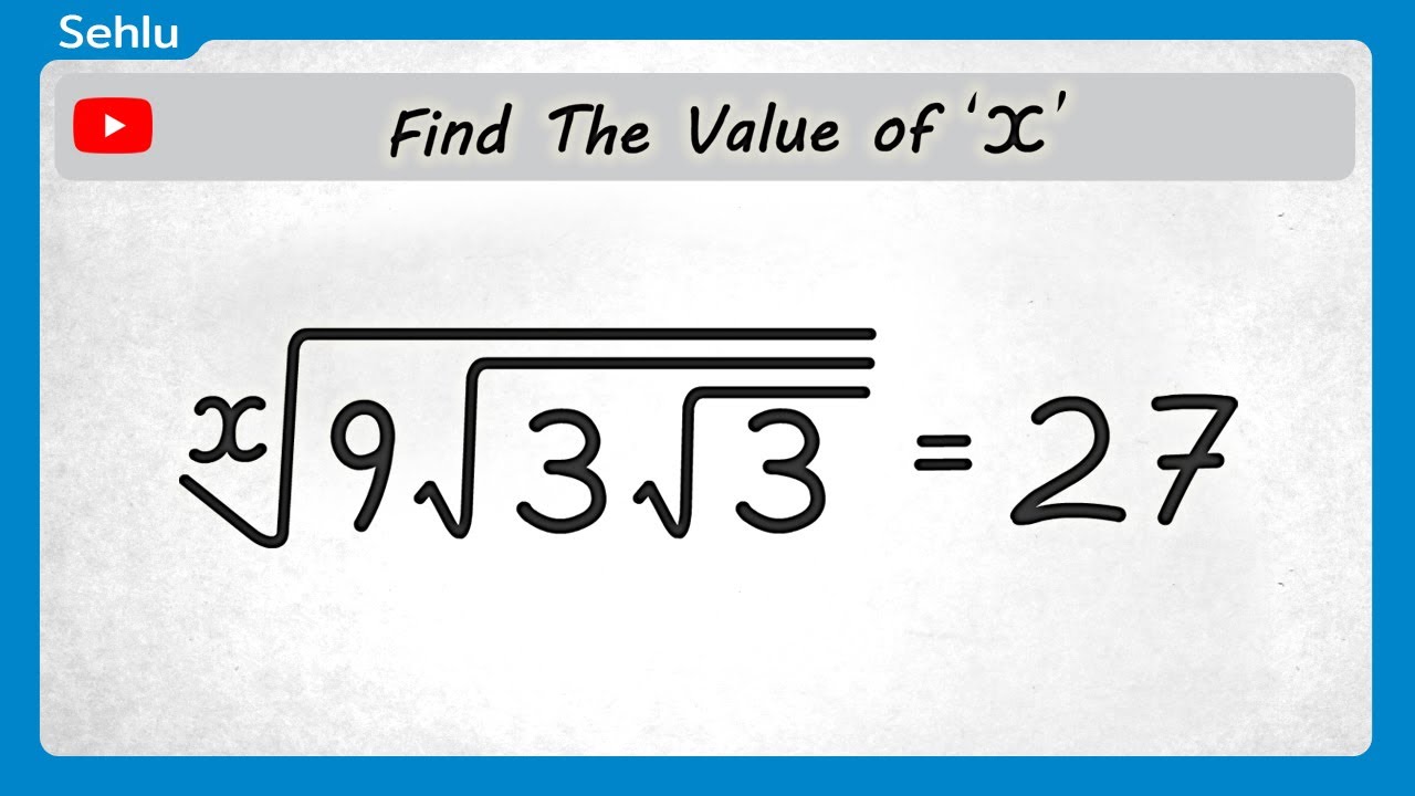 How to Solve This Tricky Math Challenge | Math Olympiad preparation ...
