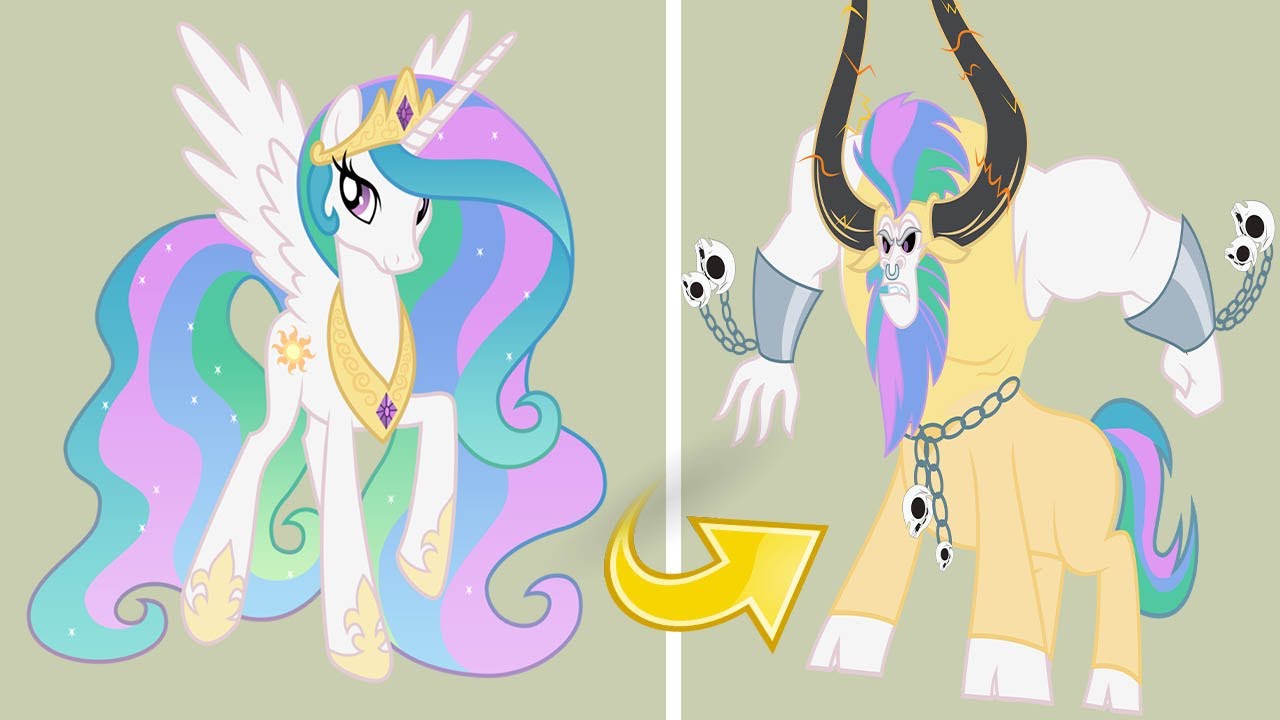 Princess Celestia as Lord Tirek My Little Pony - YouTube