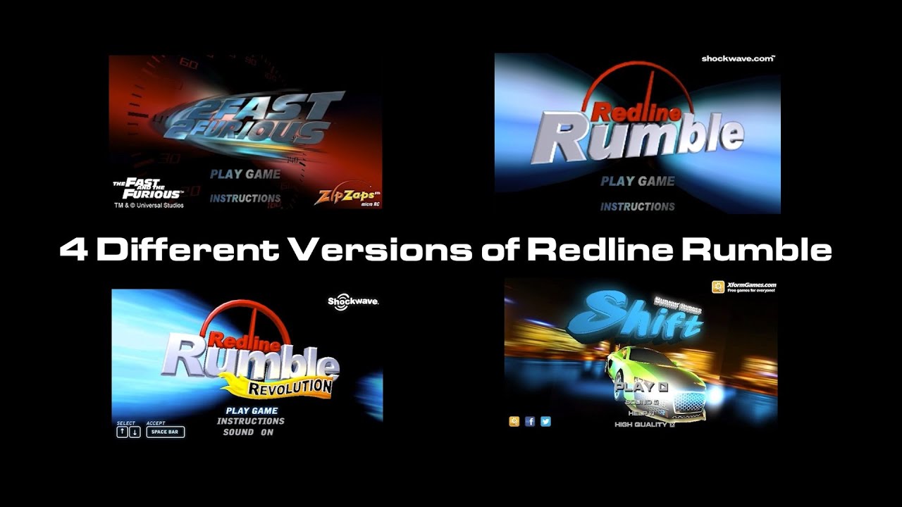 4 Different Versions of Redline Rumble - YouTube