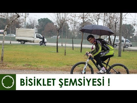 Bu Tipe Yağmur Bile Yağmaz - Bisiklet Şemsiye Tutucu