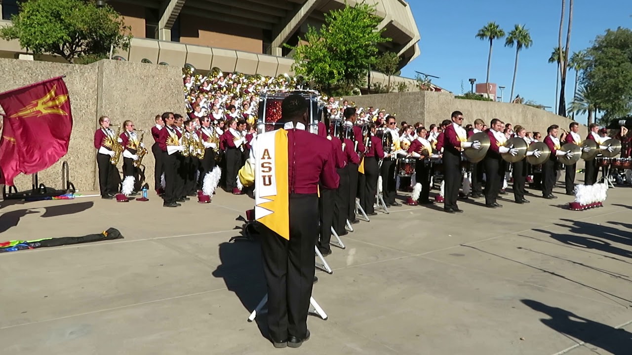 ASU Sun Devil Marching Band - Pregame Music 11/25/2017 - YouTube