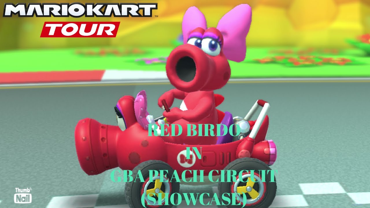 Mario Kart Tour - Red Birdo in GBA Peach Circuit (Showcase) - YouTube