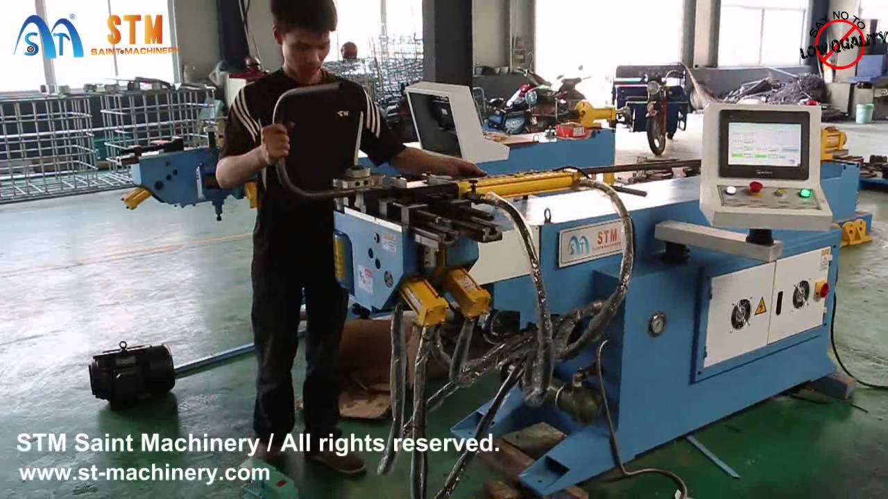 STM Saint Machinery STB-38NC hydraulic pipe bending machine mandrel ...