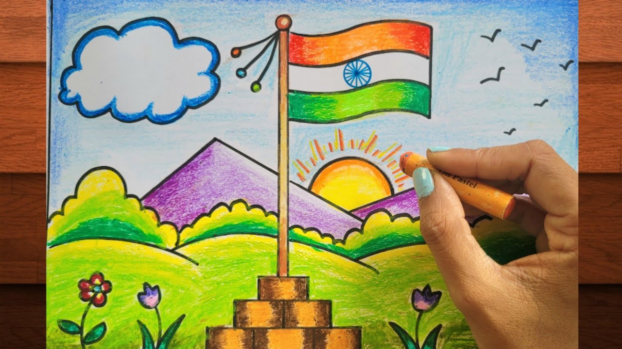 Independence day drawing / 15 August drawing easy / Happy Independence ...